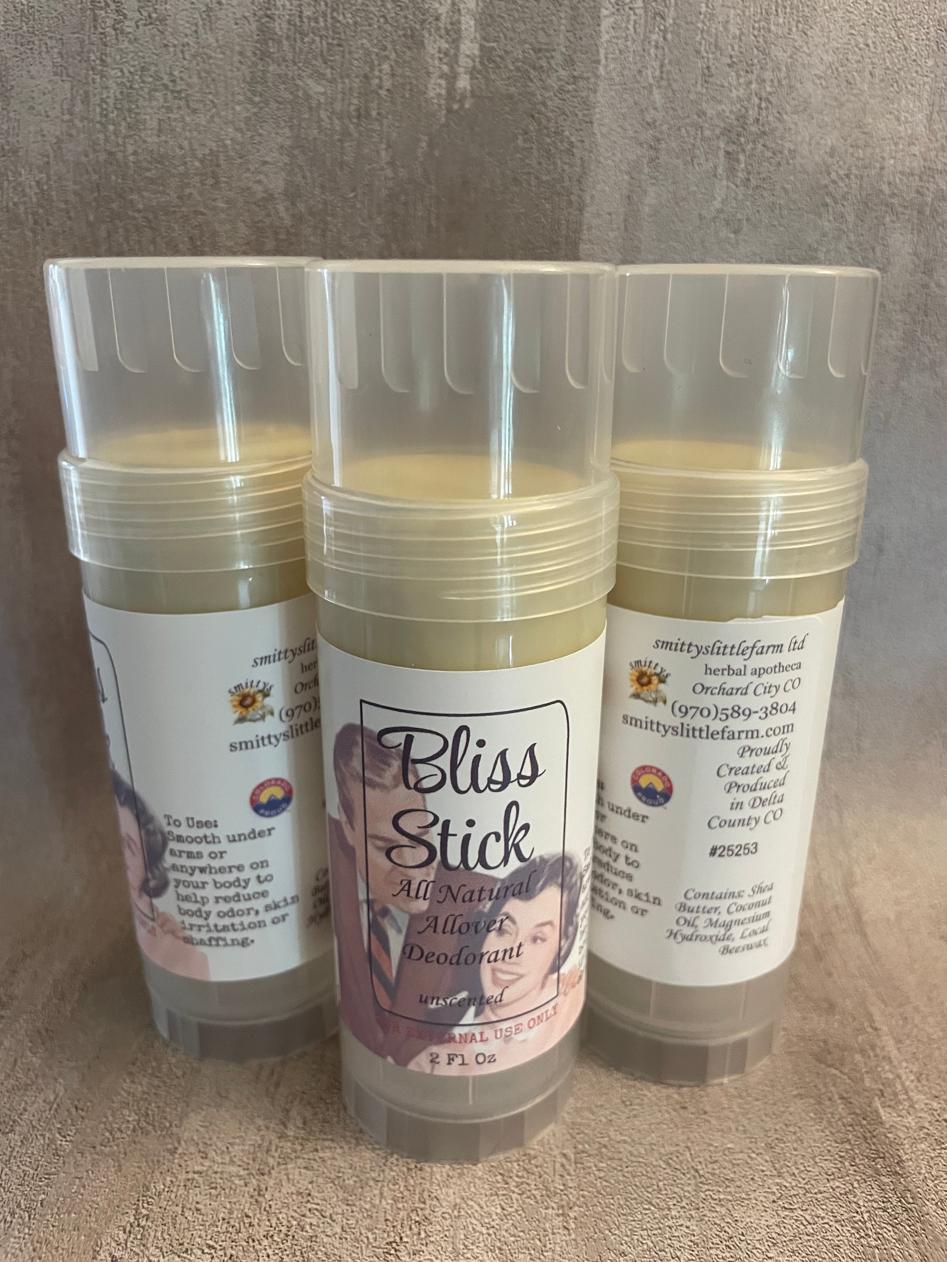 Bliss Stick All Natural Deodorant – smittyslittlefarm